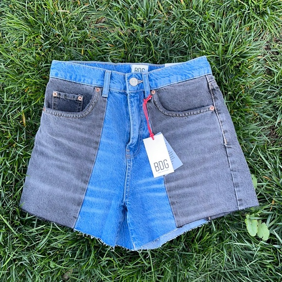 BDG | Shorts | Bdg Color Block Jean Shorts | Poshmark